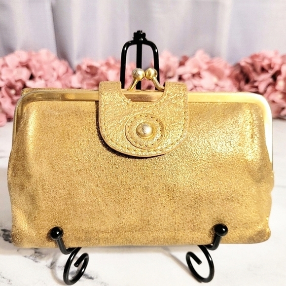 HOBO | Bags | Rare Hobo The Original Metallic Gold Genuine Leather ...